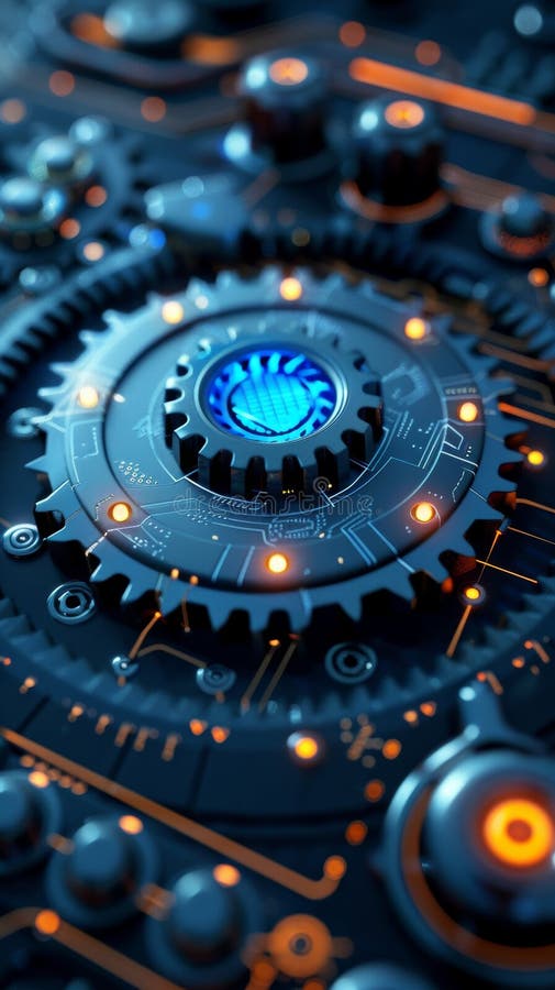 Intricate Gears and Circuitry Create a Mesmerizing Visual of Technology ...