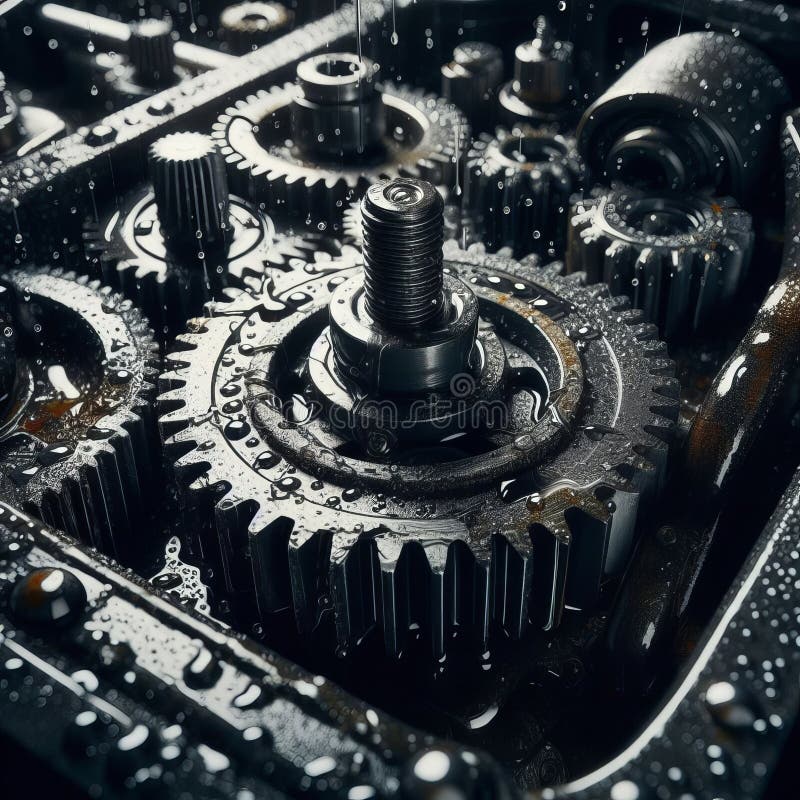 Intricate Gears Close-Up stock image. Image of power - 311880961