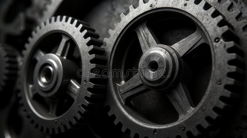 Intricate Gears Interlock in a Precise Mechanical Masterpiece Stock ...
