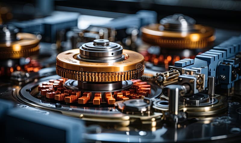Intricate Gears System in Machinery Stock Photo - Image of ...