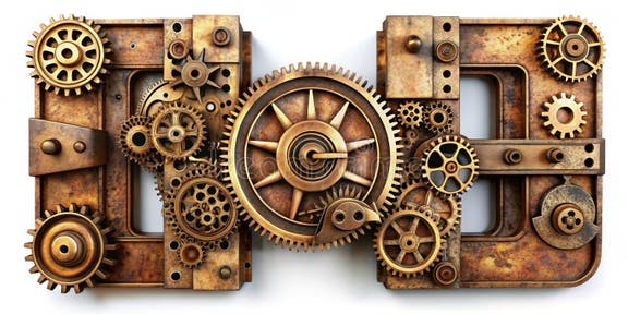 Intricate Gearwork Mechanism Design a Complex Interlocking System of ...