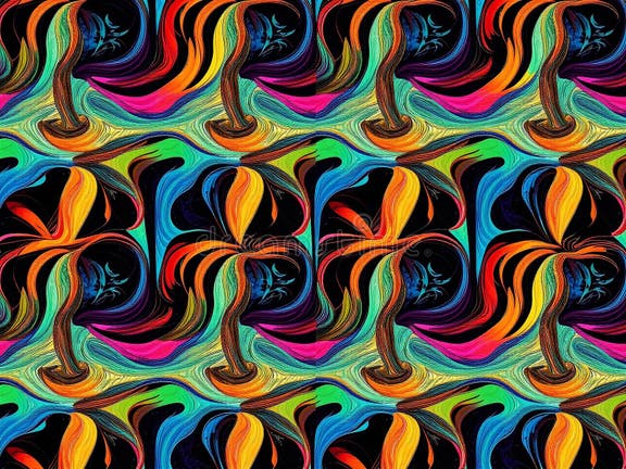 Intricate Geometric Abstract Pattern Design a Visual Symphony of Shapes ...