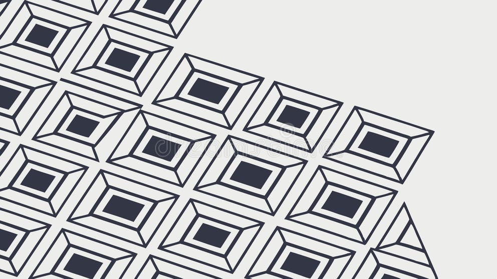 Intricate Geometric Cube Pattern Vector Background, Vector Design ...