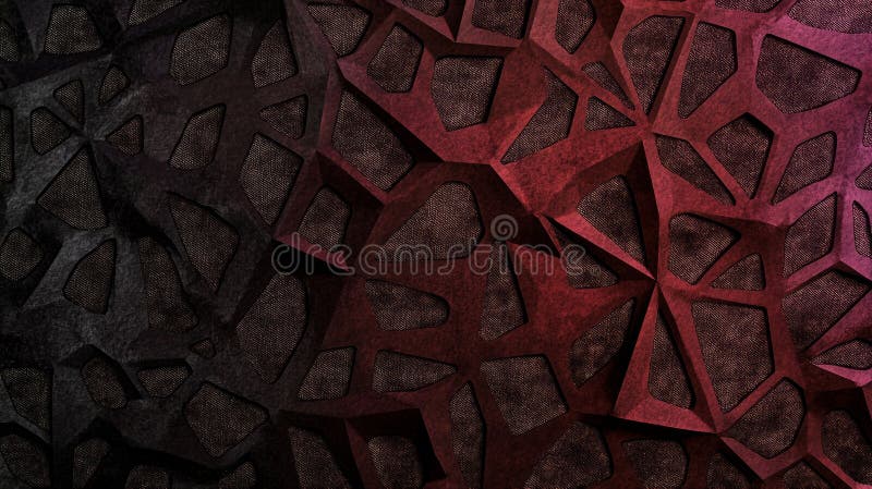 Intricate Geometric Design with Depth and Shadows, Creating Visual ...