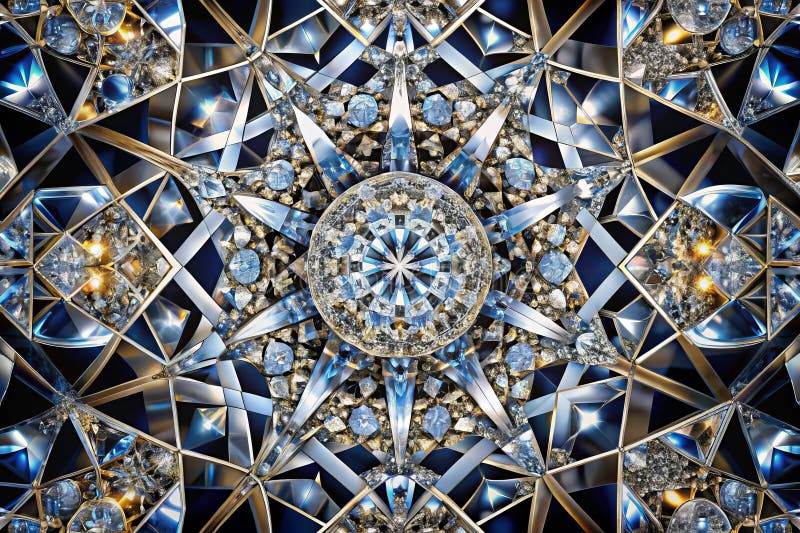 Intricate Geometric Diamond Pattern Mesmerizing Intersections and ...