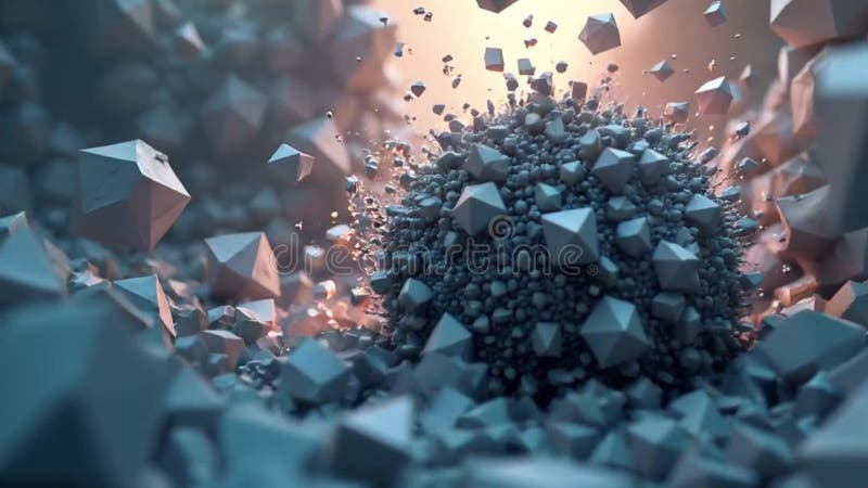 Intricate Geometric Forms in a Visually Stimulating Abstract Display ...