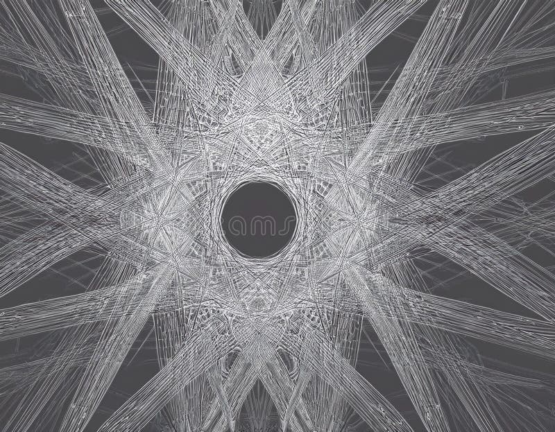 Intricate Geometric Fractals Abstract Digital Symmetry in Complex ...