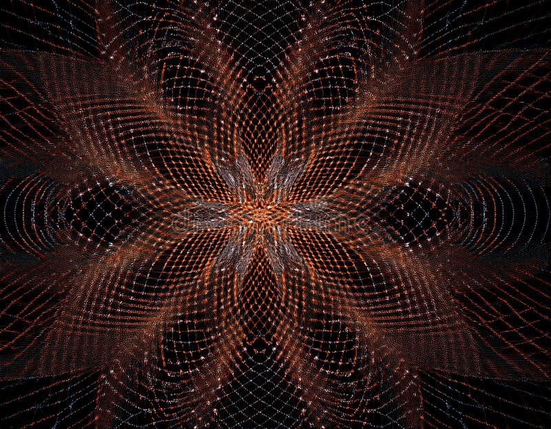 Intricate Geometric Fractals Abstract Digital Symmetry in Complex ...