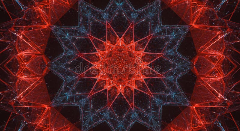 Intricate Geometric Pattern Featuring a Star-like Shape at the Center ...