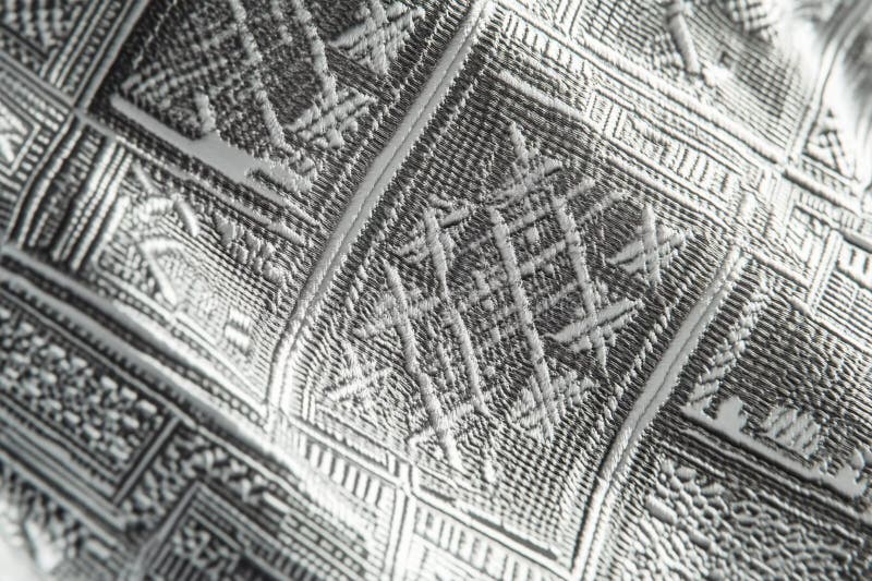 Intricate Geometric Patterns Create a Captivating Textile Design ...