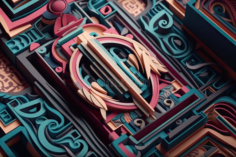 Geometric Letterforms Stock Illustrations – 70 Geometric Letterforms ...