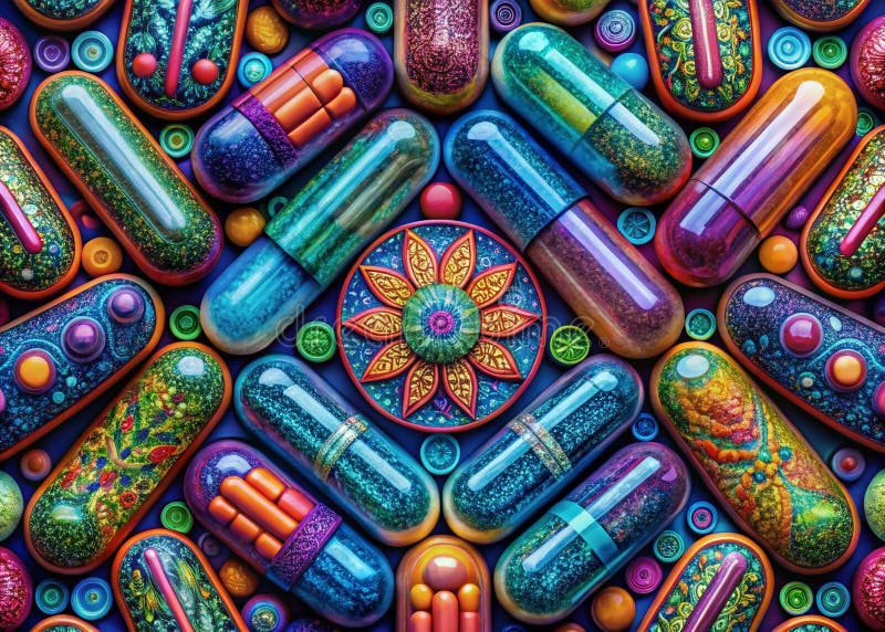 Intricate Geometric Patterns a Long Exposure Exploration of Probiotic ...