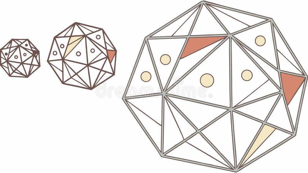 Intricate Geometric Polygons, Abstract Science Design, Vector Design ...
