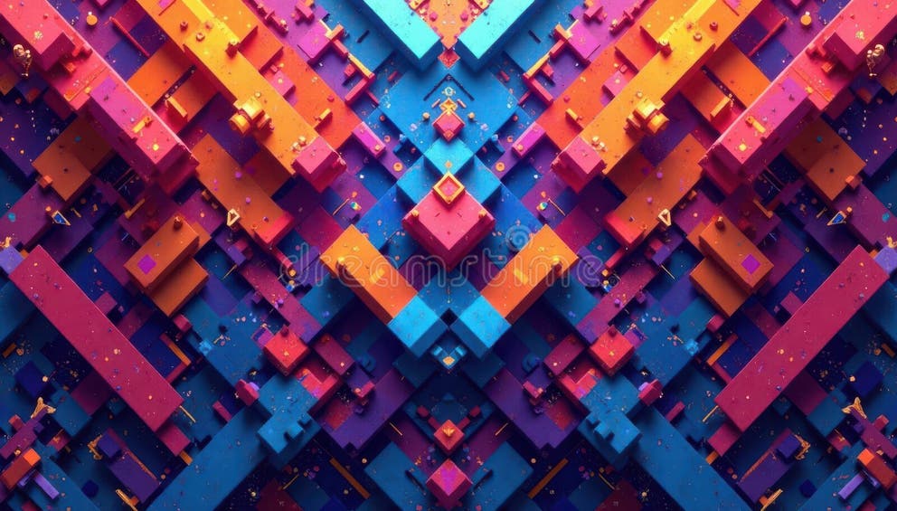 Intricate Geometric Shapes Form Complex, Repeating Design , Motif ...