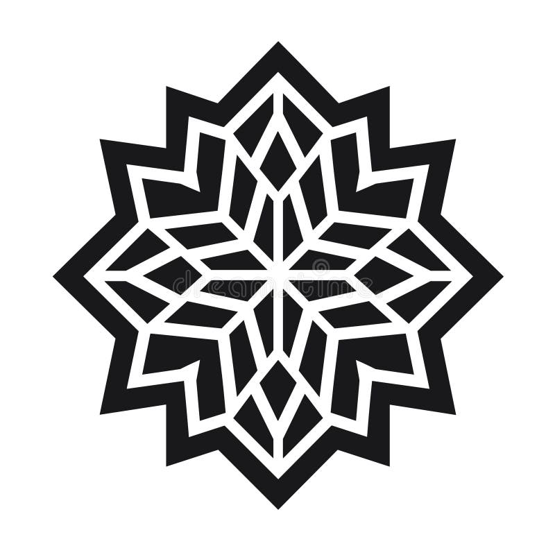 Black Geometric Star Pattern Stock Illustrations – 74,699 Black ...