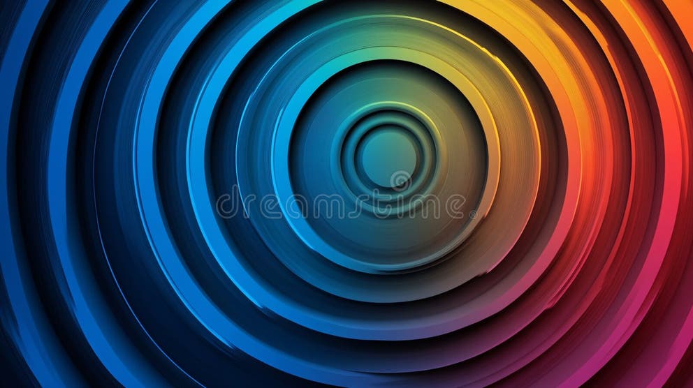 An Intricate Geometric Texture with Overlapping Concentric Circles ...