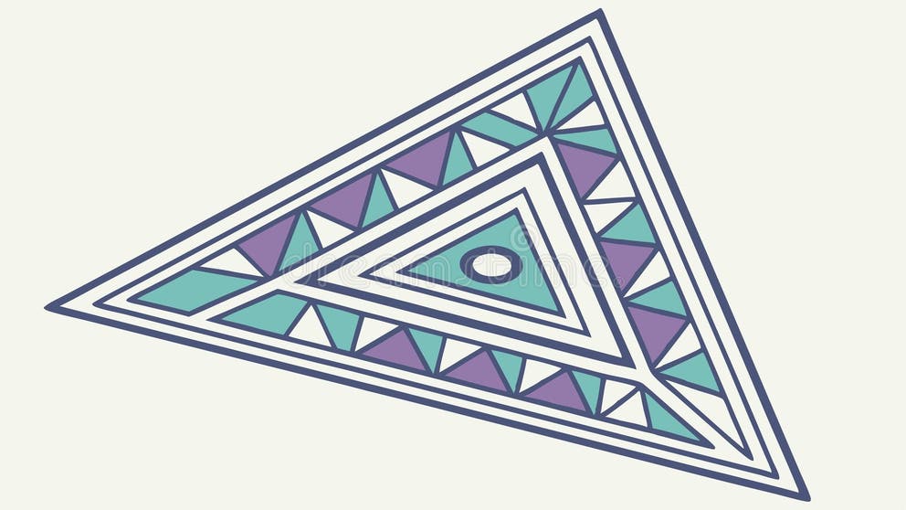 Intricate Geometric Triangle Pattern Vector Design, Vector Design ...