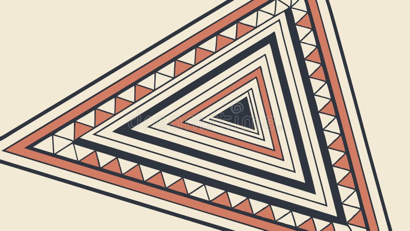 Intricate Geometric Triangular Pattern, Abstract Symmetrical Design ...