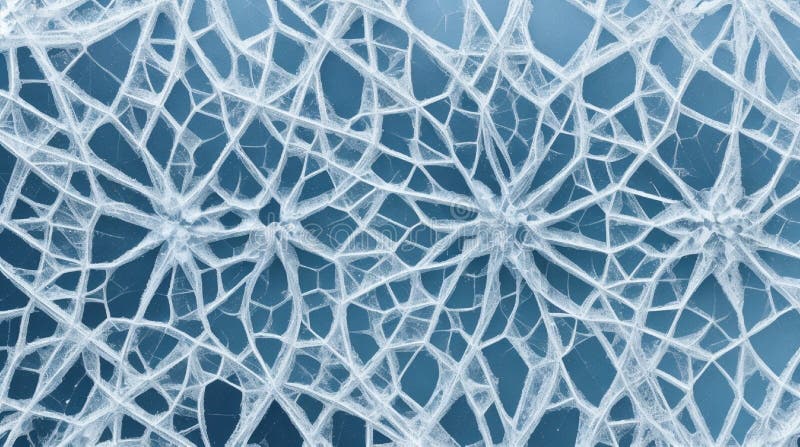 The Intricate Geometry of Frost Patterns on a Winter Windowpane. Stock ...