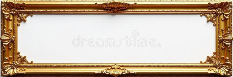 Intricate Gold Frame, Baroque Style, Isolated , Isolated, Royal Stock ...