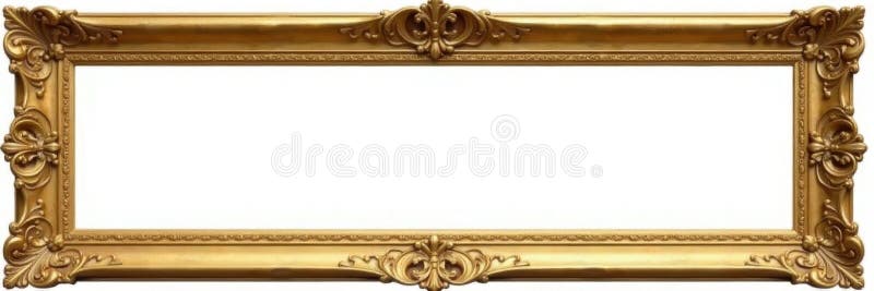 Intricate Gold Frame, Baroque Style, Isolated , Texture, Baroque Stock ...