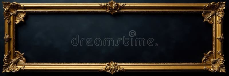 Intricate Gold Frame, Textured Black Backdrop , Wallpaper, Shadow Stock ...