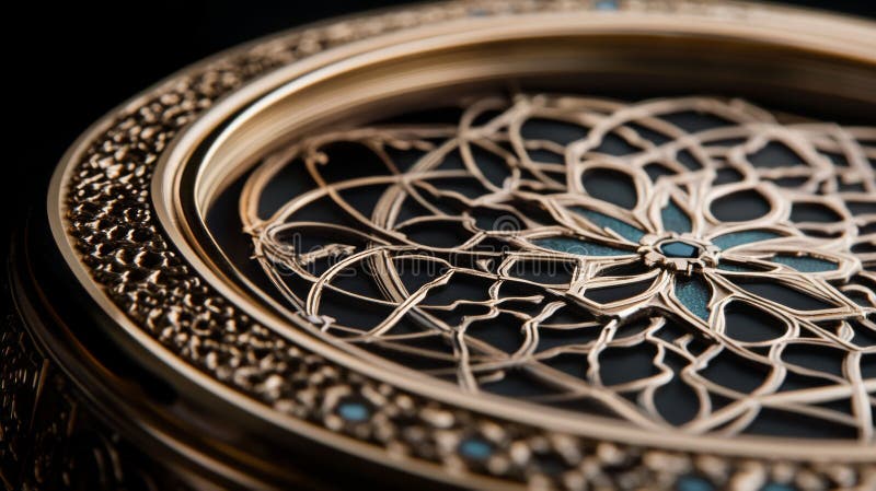 Intricate Gold Watch Face Detailed Design Stock Illustration ...