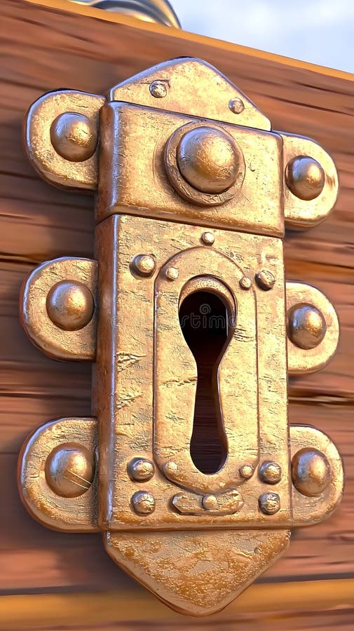 Intricate Golden Lock Wooden Chest Stock Photos - Free & Royalty-Free ...