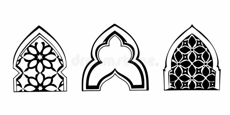 Intricate Gothic Arch Window Designs Featuring Floral and Geometric ...