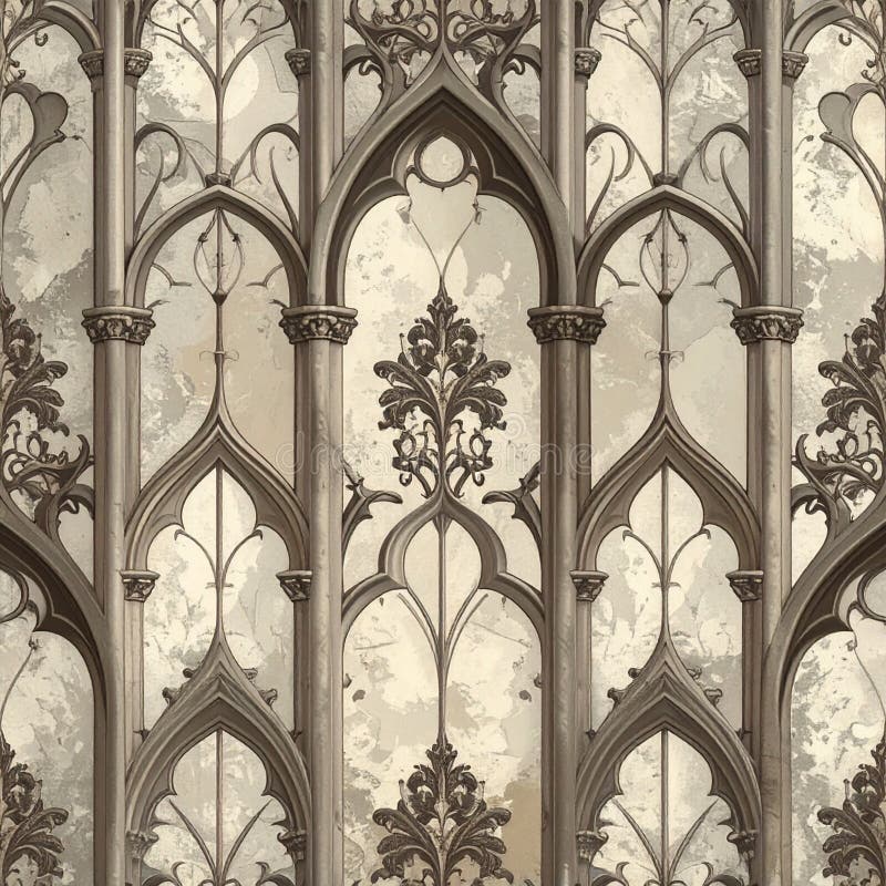 Gothic Archway Pattern Stock Illustrations – 596 Gothic Archway Pattern ...