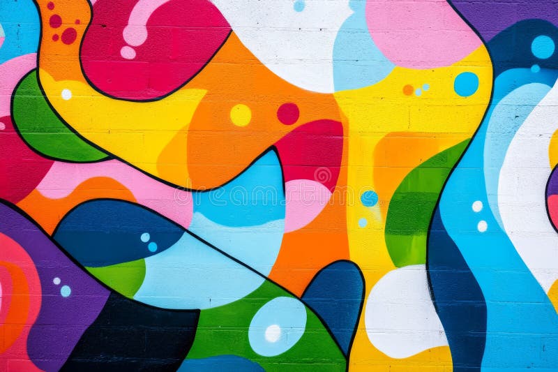 Intricate Graffiti Explosion in Vibrant Urban Setting. Neural Network ...