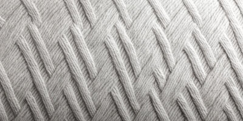 Intricate Gray Woolen Texture with Diagonal Knit Pattern Stock Photo ...