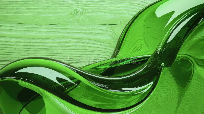 Intricate Green Curves Create a Vibrant and Modern Abstract Design ...