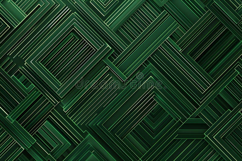 Abstract Geometric Pattern with Green Lines for Modern Design Stock ...