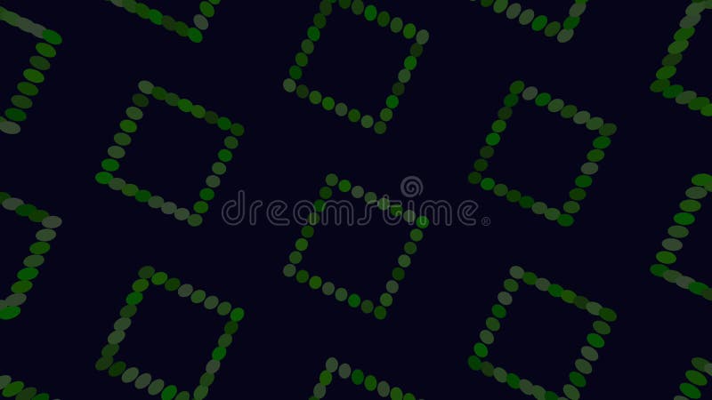Intricate Green Square Grid on Black Background Stock Video - Video of ...