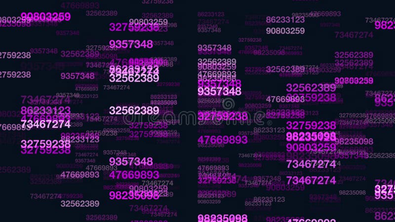 Colorful Grid Of Numbers Forms Complex Pattern Stock Video Video Of Formation Difficulty