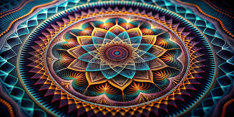 Intricate Guilloche Pattern Background with Long Exposure Effect a ...