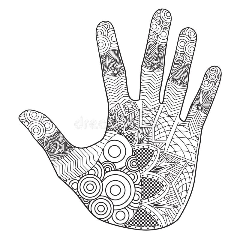 Intricate Hand Design. Vector Illustration Decorative Design Stock ...