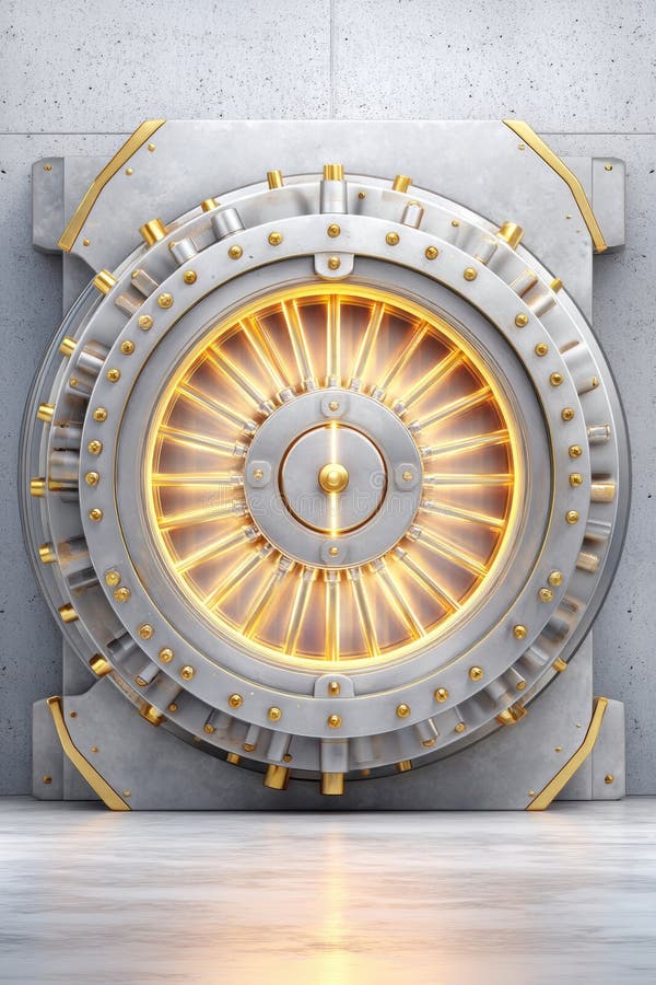 The Intricate Harmony of Time and Security: a Glowing Clock Symbolizing ...