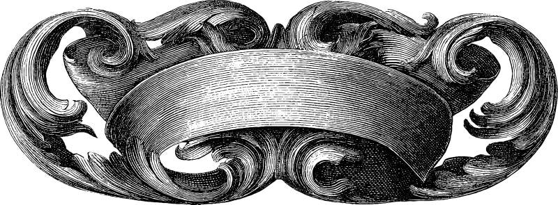 Intricate Heraldic Frame Engraving Design for Vintage Decorations and ...