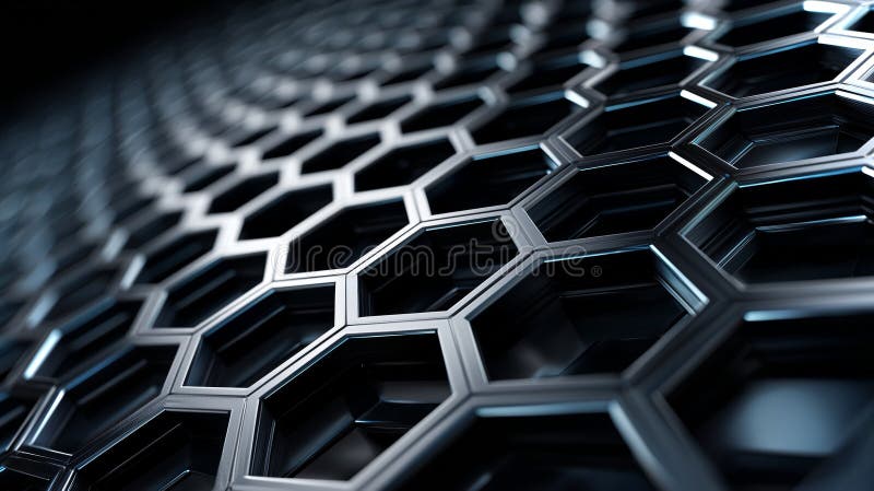 Intricate Hexagonal Pattern Creating a Modern Textured Backdrop for Eco ...