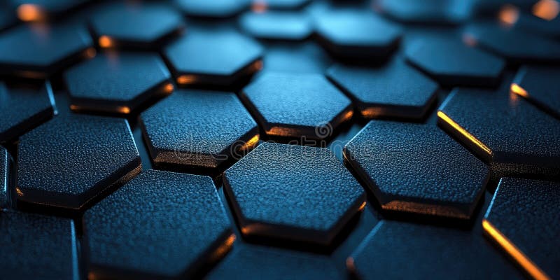 Intricate Hexagonal Pattern Showcasing a Modern Design with a Sleek ...