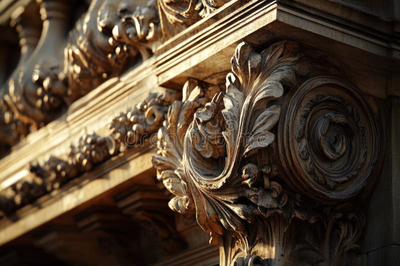 Intricate Historical Architectural Detail Showcasing Craftsmanship and ...