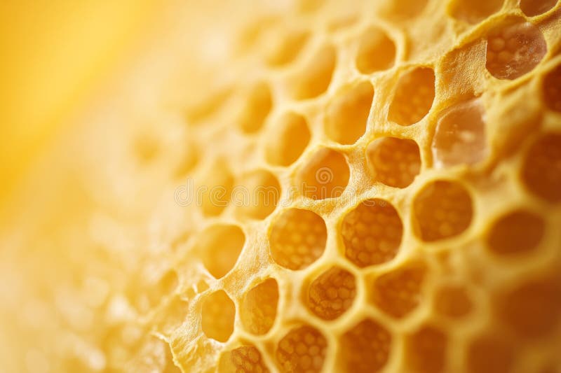 Intricate Honeycomb Cell Macro Shot Stock Illustration - Illustration ...