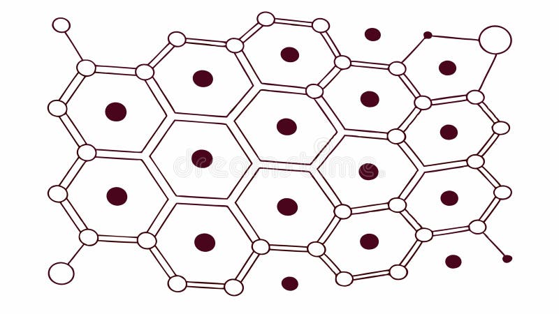 Intricate Honeycomb Pattern with Dots, Geometric and Organic. Vector ...