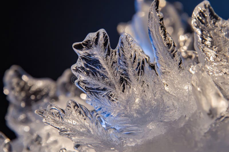 Intricate Ice Sculpture of January 7 Stock Illustration - Illustration ...