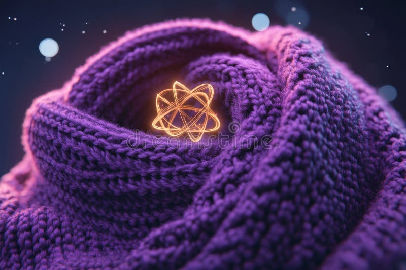 Intricate Illustration of Atomic Arrangement with Kaleidoscopic ...