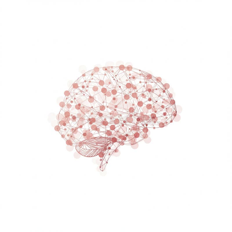 Intricate Illustration of a Human Brain Pattern Comprised of ...