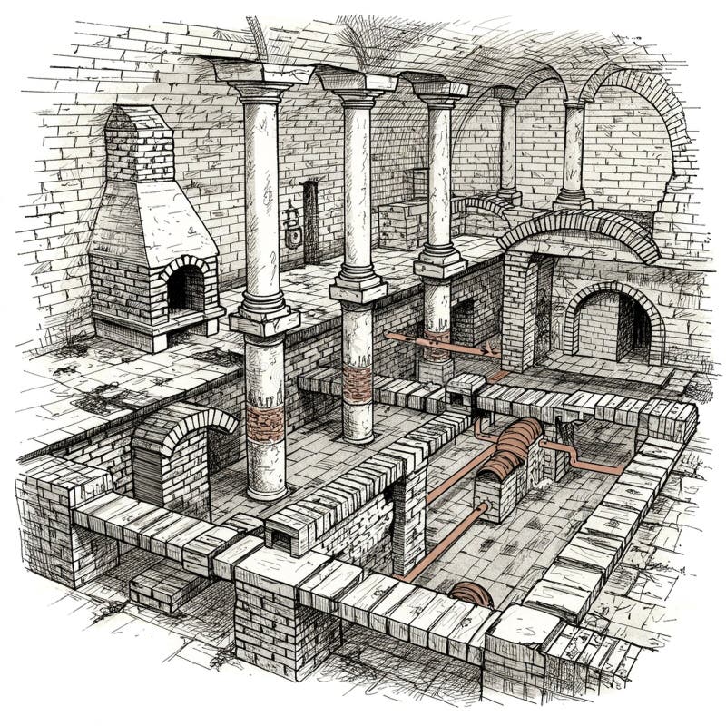Roman Bath Complex Stock Illustrations – 14 Roman Bath Complex Stock ...