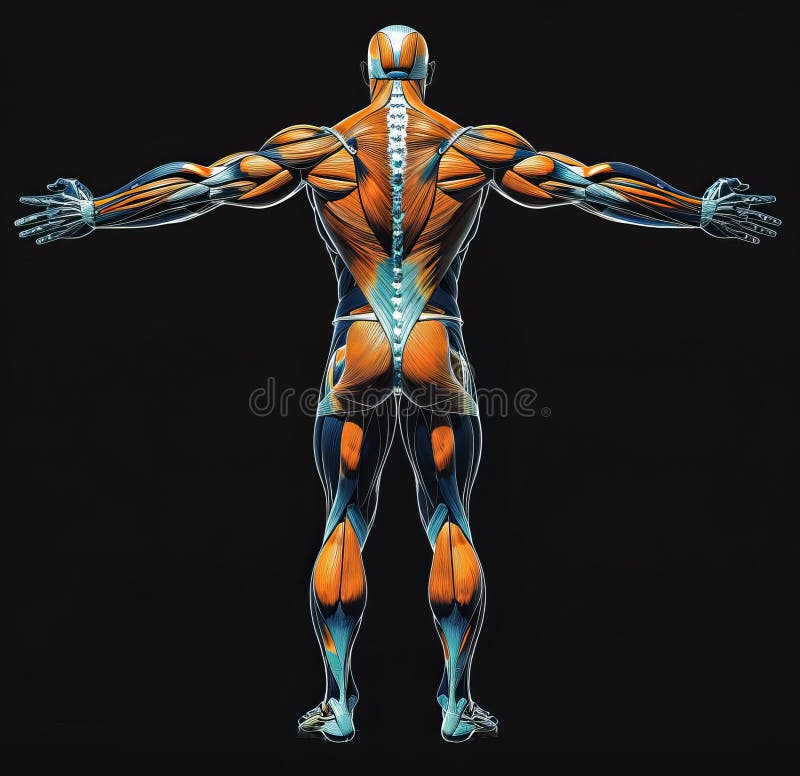 Human Muscular System Stock Illustrations – 9,432 Human Muscular System ...